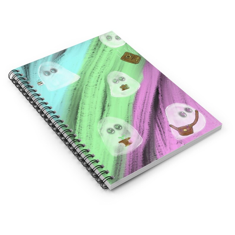 Spooky Ghost Spiral Notebook: Fun Halloween Stationery Gift - Etsy