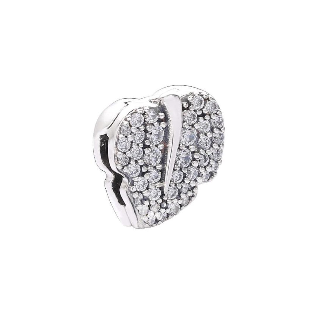 Pandora Reflexions Sparkling Leaf Clip Charm S925 Ale - Etsy