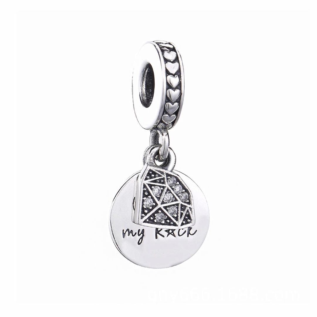 Pandora Silver Charm You're My Rock Dangle - Etsy