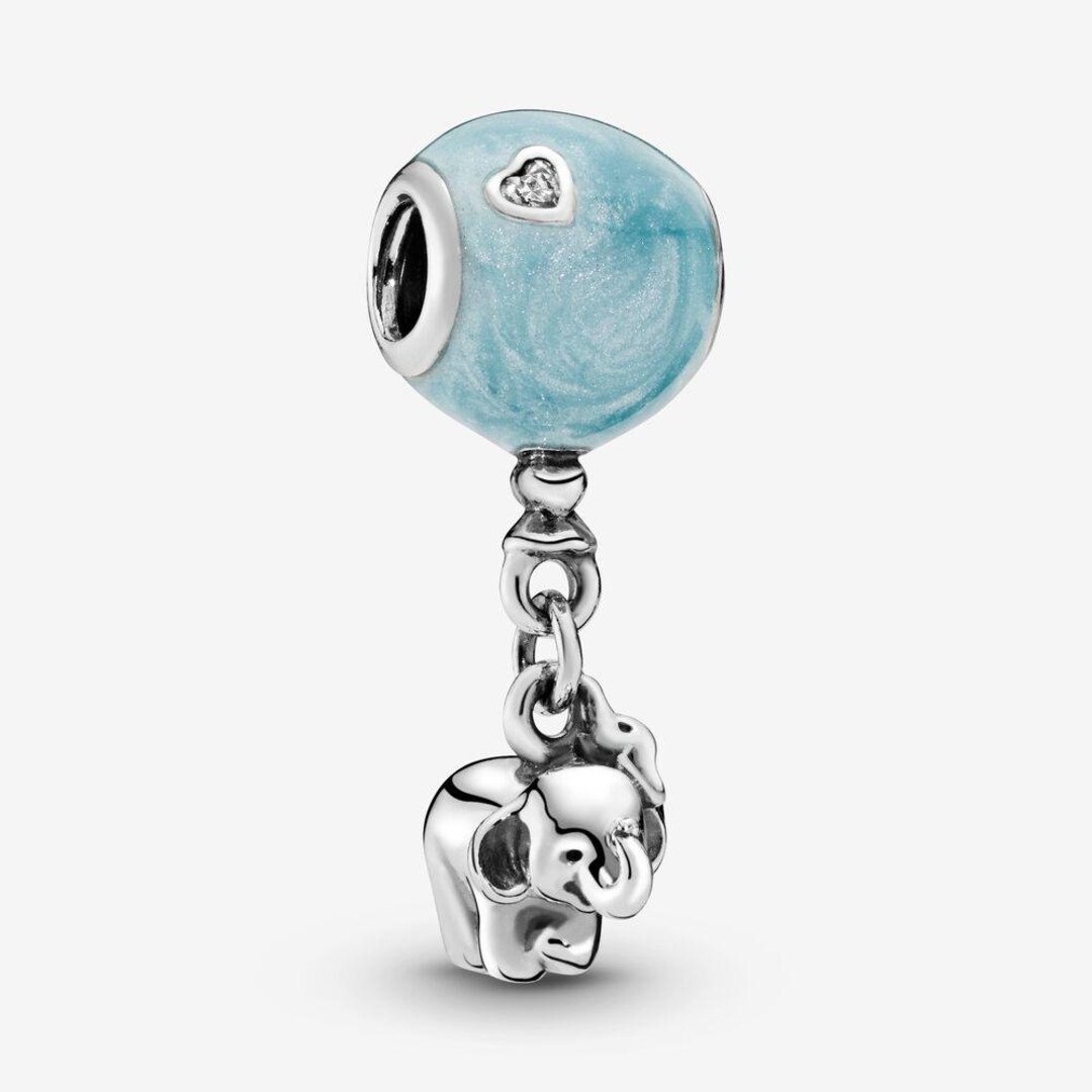 Pandora Charm Elephant Blue Balloon Dangle - Etsy