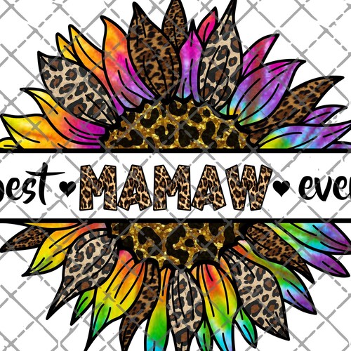 Blessed Mamaw Sunflower Png Sublimation Design Download - Etsy