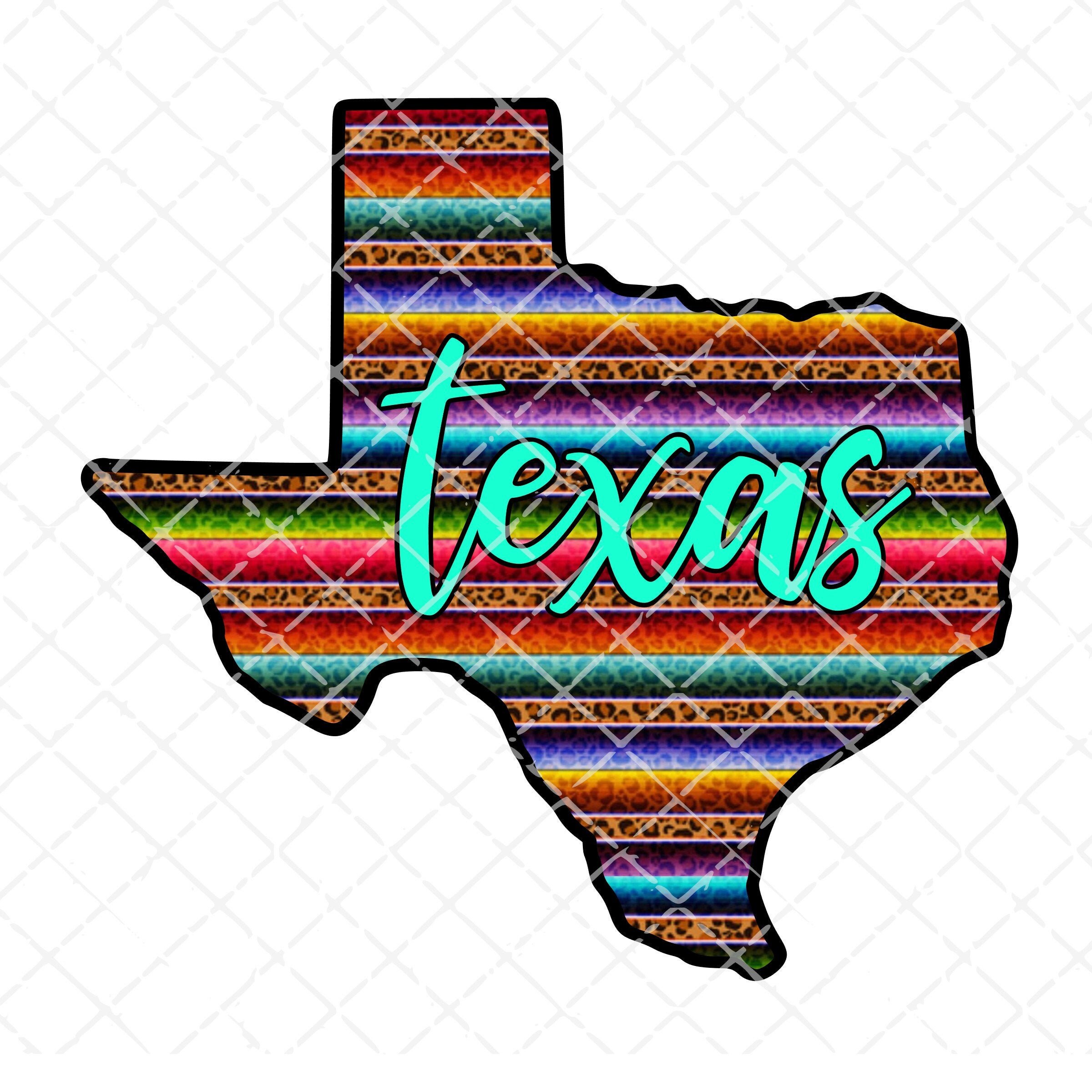 Digital Sublimation File Leopard Print Texas Stacked Texas PNG File Art ...
