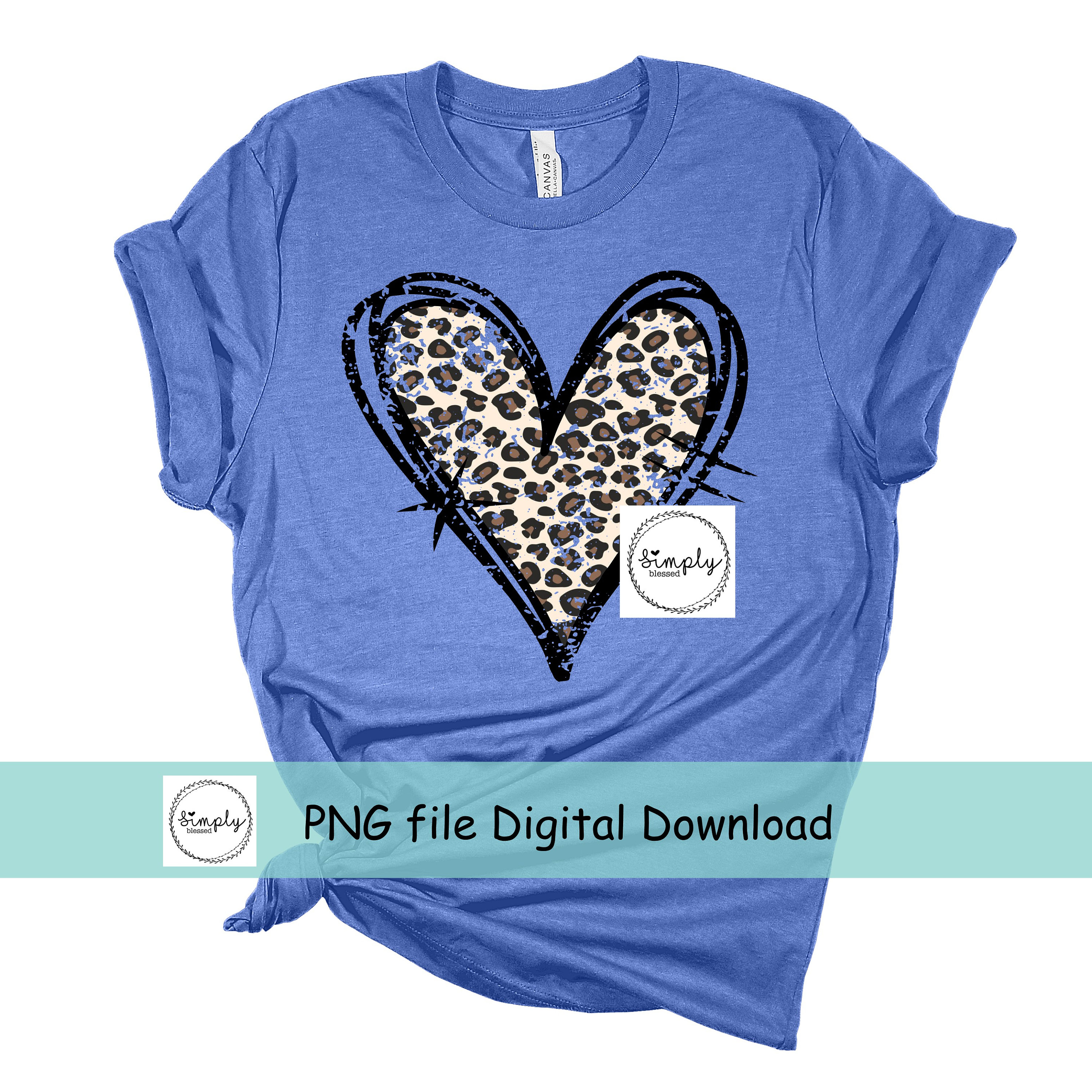 Valentines Png, Grunge Distressed Leopard Heart Shirt Design, Heart ...