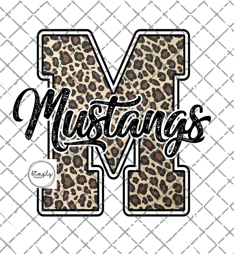 Mustangs Png, School Spirit Design PNG, School Mascot, Leopard Mascot ...