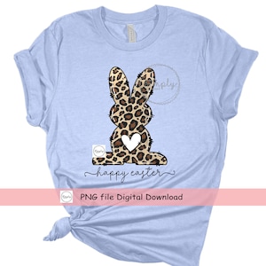 Easter Png, Leopard Easter Bunny Png, Happy Easter Sublimation Design ...