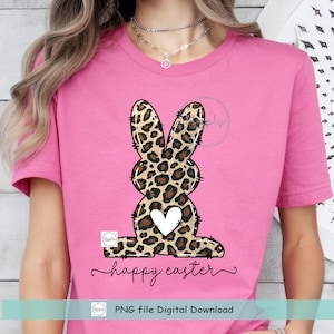 Easter Png, Leopard Easter Bunny Png, Happy Easter Sublimation Design ...