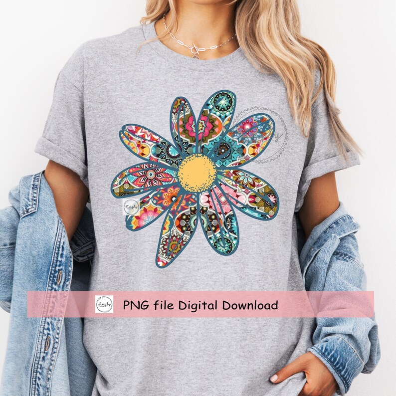 Daisy Shirt Design PNG, Summer Flower Shirt Design, Trendy Spring PNG ...