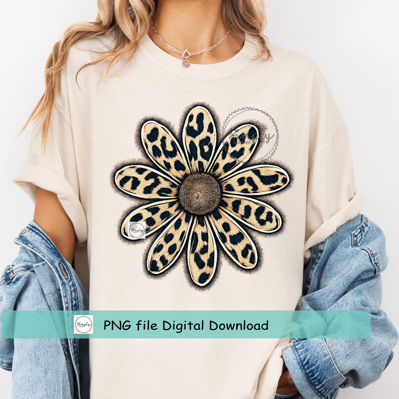 Leopard Flower Shirt Design PNG, Spring Png, Daisy Shirt, Trendy Summer ...