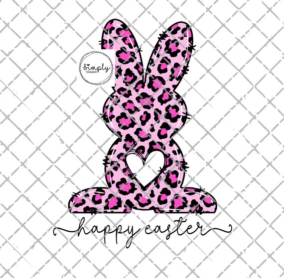 Easter Png Leopard Easter Bunny Png Happy Easter Sublimation - Etsy
