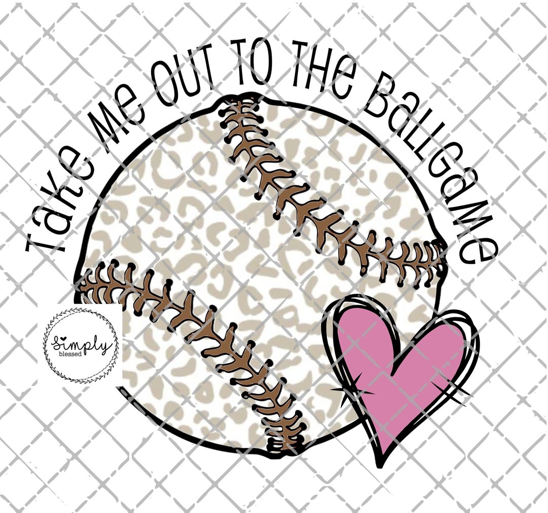 Leopard Baseball PNG: Boho Ballgame Shirt Design, Trendy DTF (digital ...