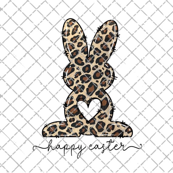 Easter Png Leopard Easter Bunny Png Happy Easter Sublimation - Etsy ...