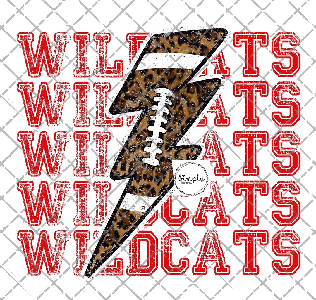 Wildcats Png, School Spirit Design PNG, School Mascot, Leopard ...