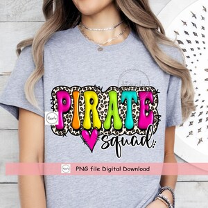 Pirates Png, School Spirit Design PNG, School Mascot, Leopard Pirates ...