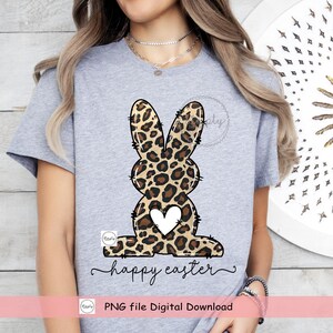 Easter Png, Leopard Easter Bunny Png, Happy Easter Sublimation Design ...