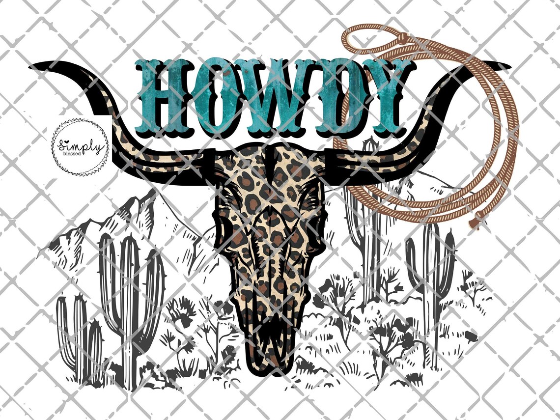 Howdy Png Western Sublimation Design Texas Png Cowboy Png | Etsy