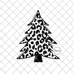 Leopard Christmas Tree PNG SVG, Christmas Sublimation or DTF Shirt ...