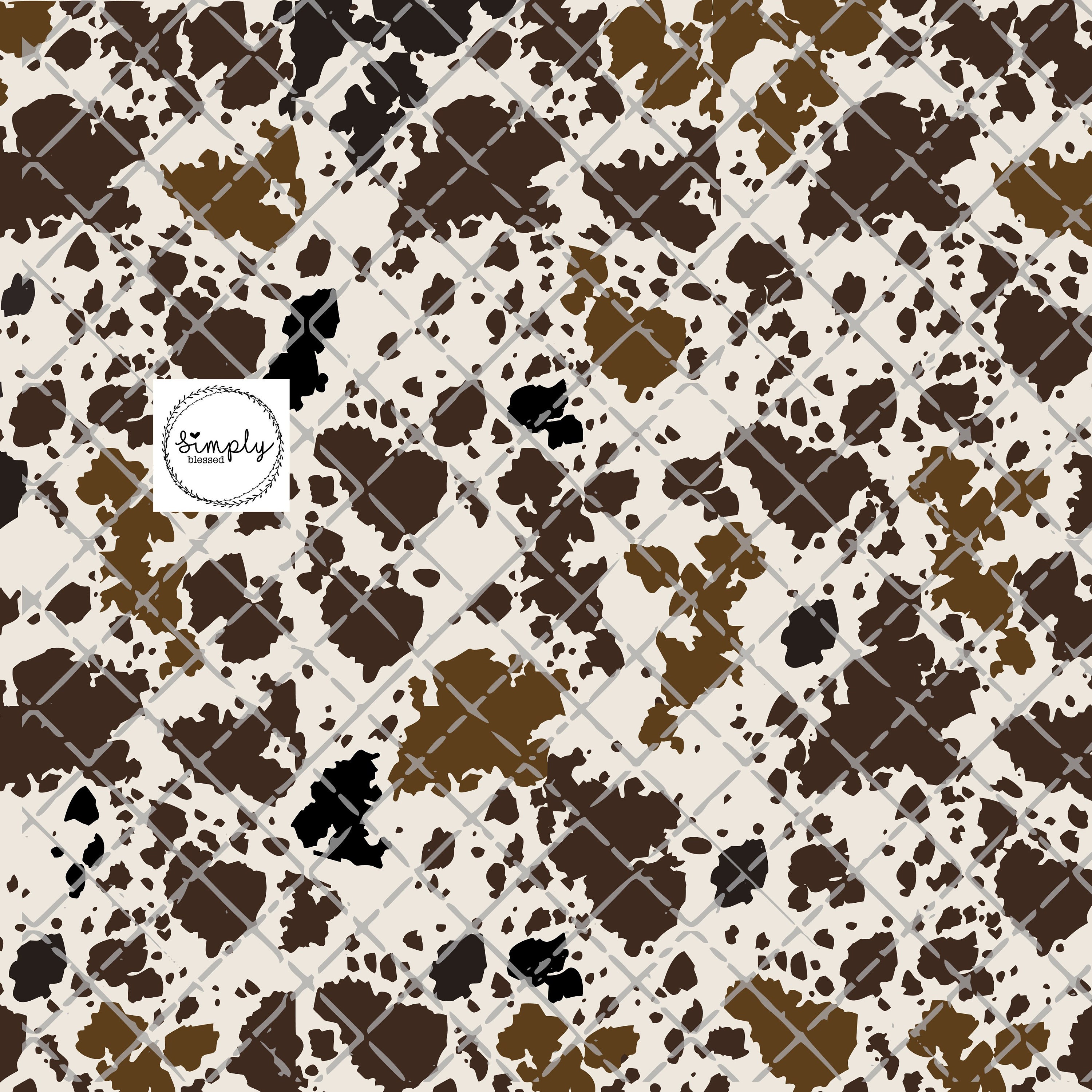 Cowhide Print Sublimation Design Background Cowhide Digital - Etsy
