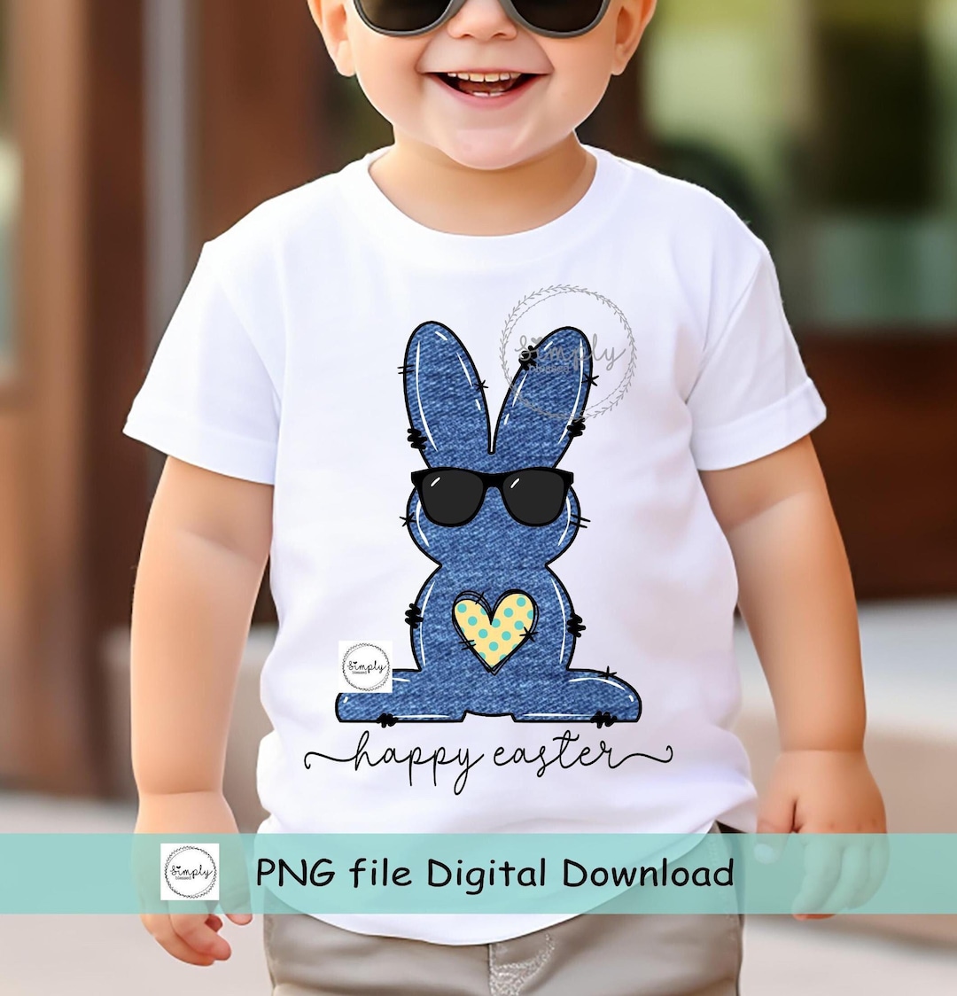 Easter Png, Easter Boy Bunny Png, Happy Easter Sublimation Design ...