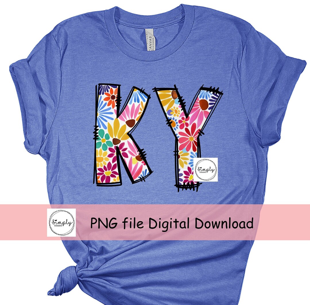 Kentucky PNG, Kentucky Spring Shirt Design, Trendy Spring Kentucky DTF ...