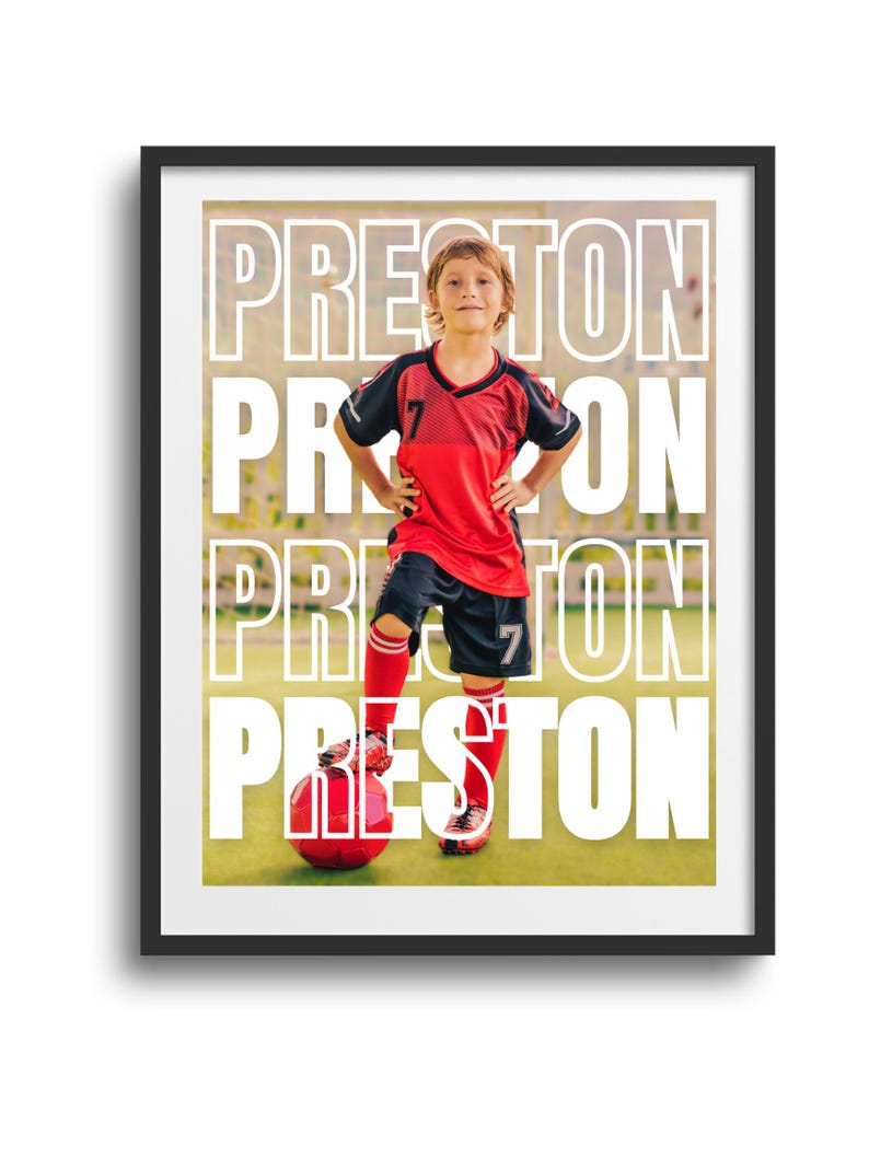Custom Sports Magazine Cover Poster | Personalized Athlete Gift ...