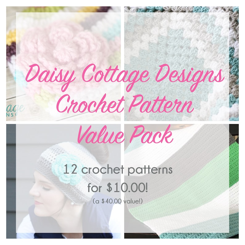 Daisy Cottage Designs Crochet Pattern Value Pack - 12 Patterns From ...