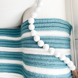 Two Color Blanket Crochet Pattern, Beginner-friendly Crochet Blanket ...