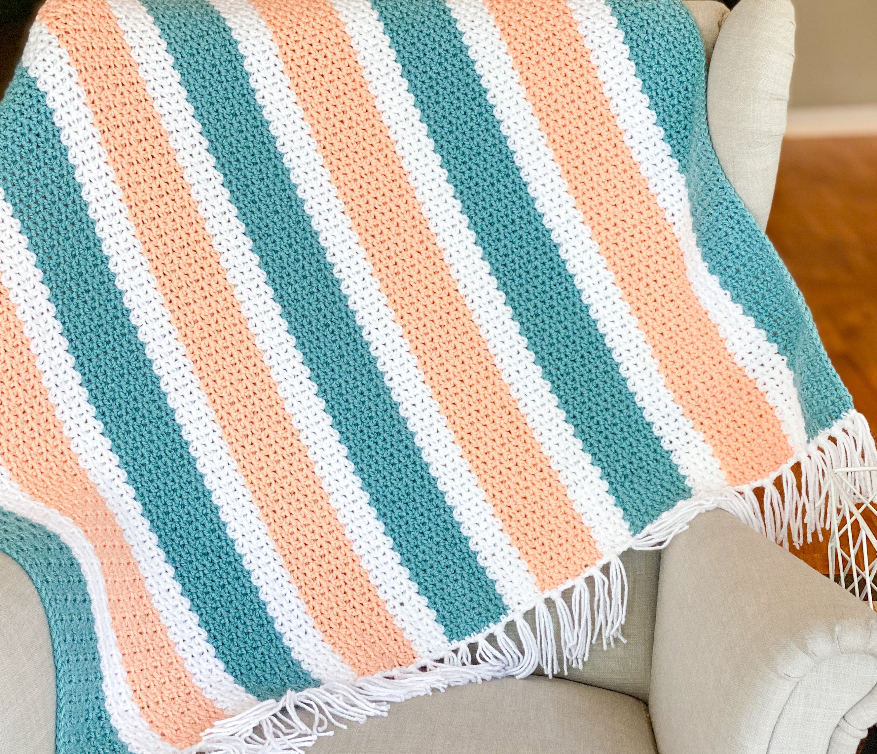 V Stitch Crochet Blanket Pattern - Etsy