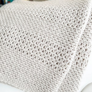 Crochet Throw Blanket Pattern, Baby Blanket Crochet Pattern, Simple ...