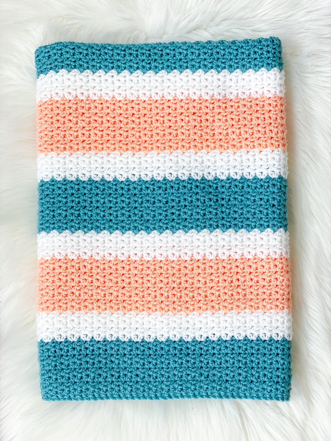V Stitch Crochet Blanket Pattern | Etsy Australia