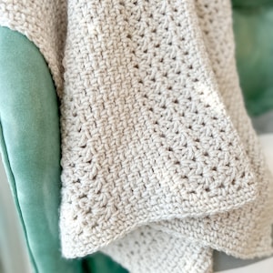 Crochet Throw Blanket Pattern, Baby Blanket Crochet Pattern, Simple ...