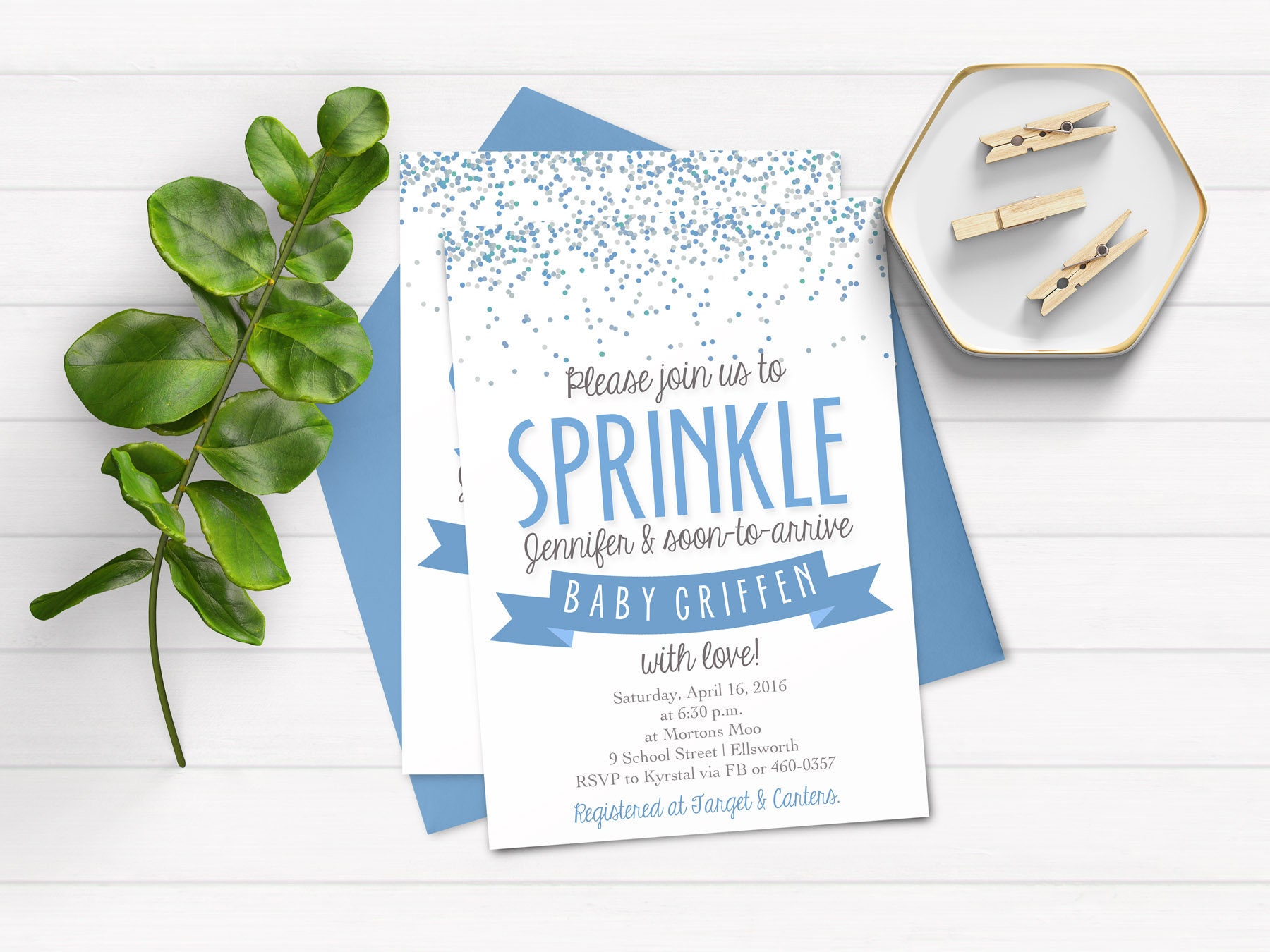 Baby Sprinkle Invitation Baby Shower Invitation Boy | Etsy