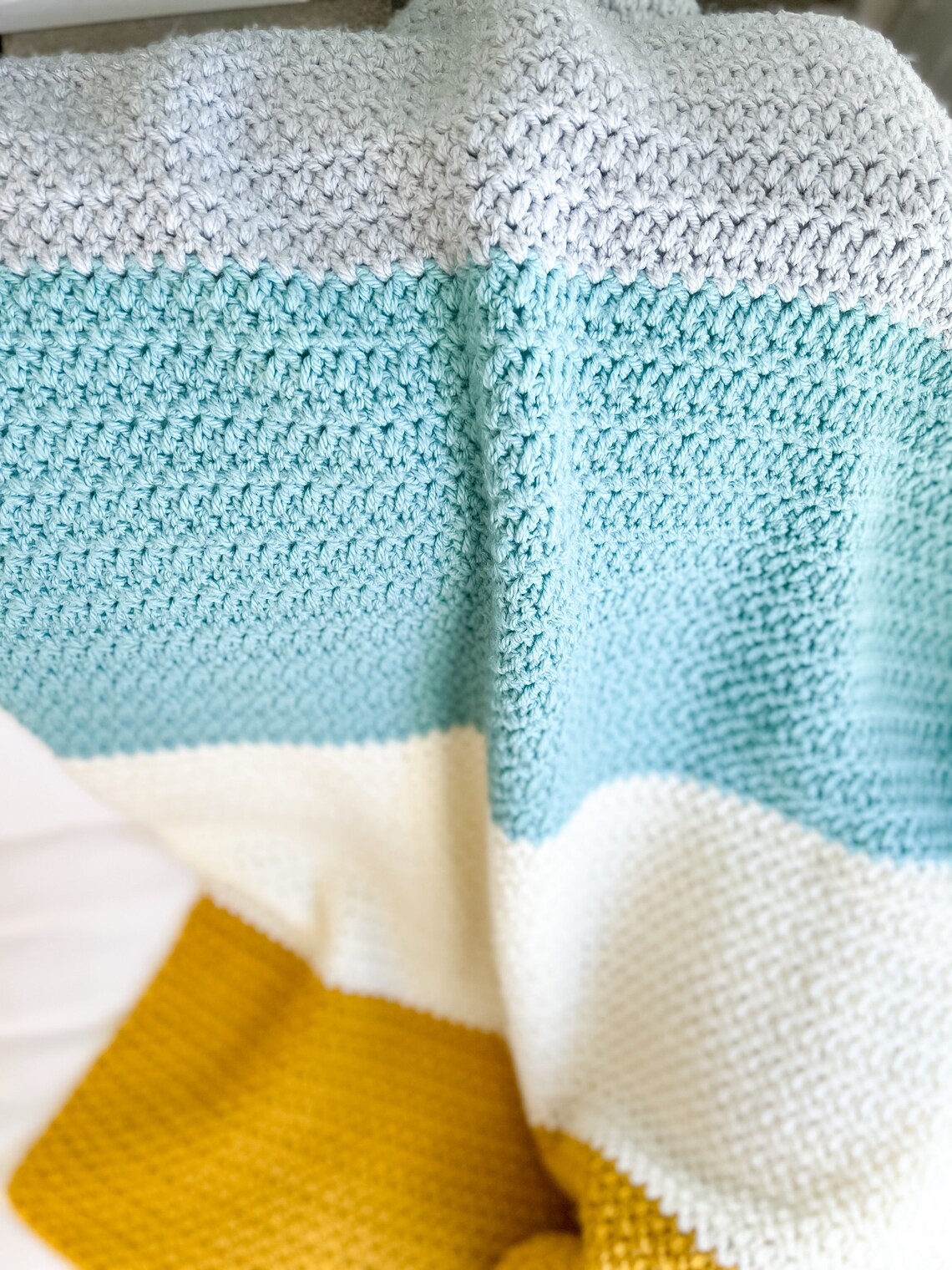 Modern Crochet Blanket Pattern Easy Crochet Blanket Pattern - Etsy