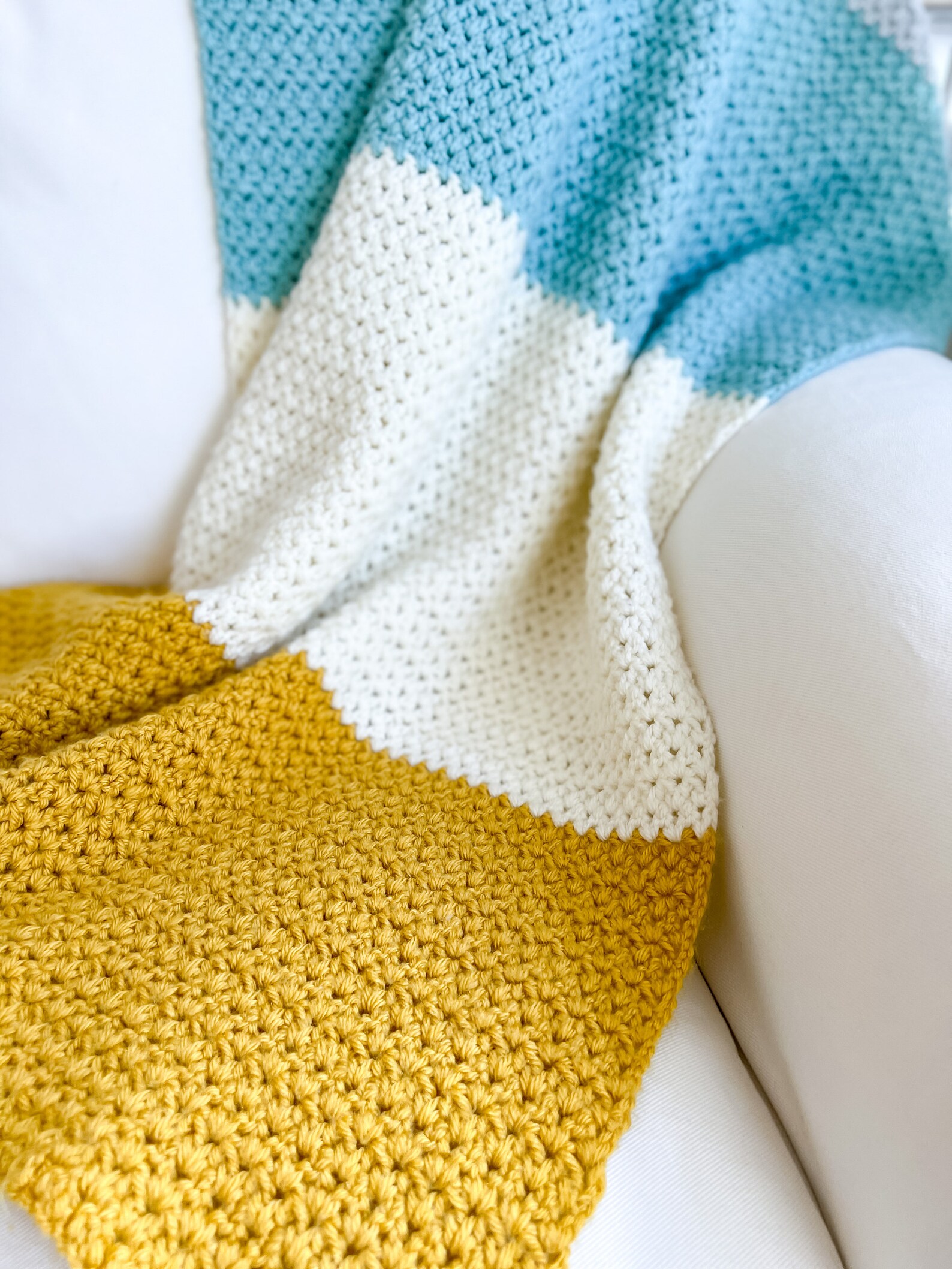 Modern Crochet Blanket Pattern Easy Crochet Blanket Pattern - Etsy