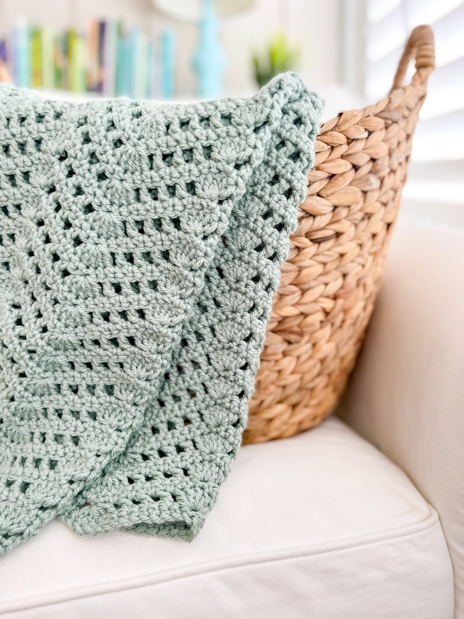 Heirloom Baby Blanket Crochet Pattern, Modern, Ripple, Easy, Afghan ...
