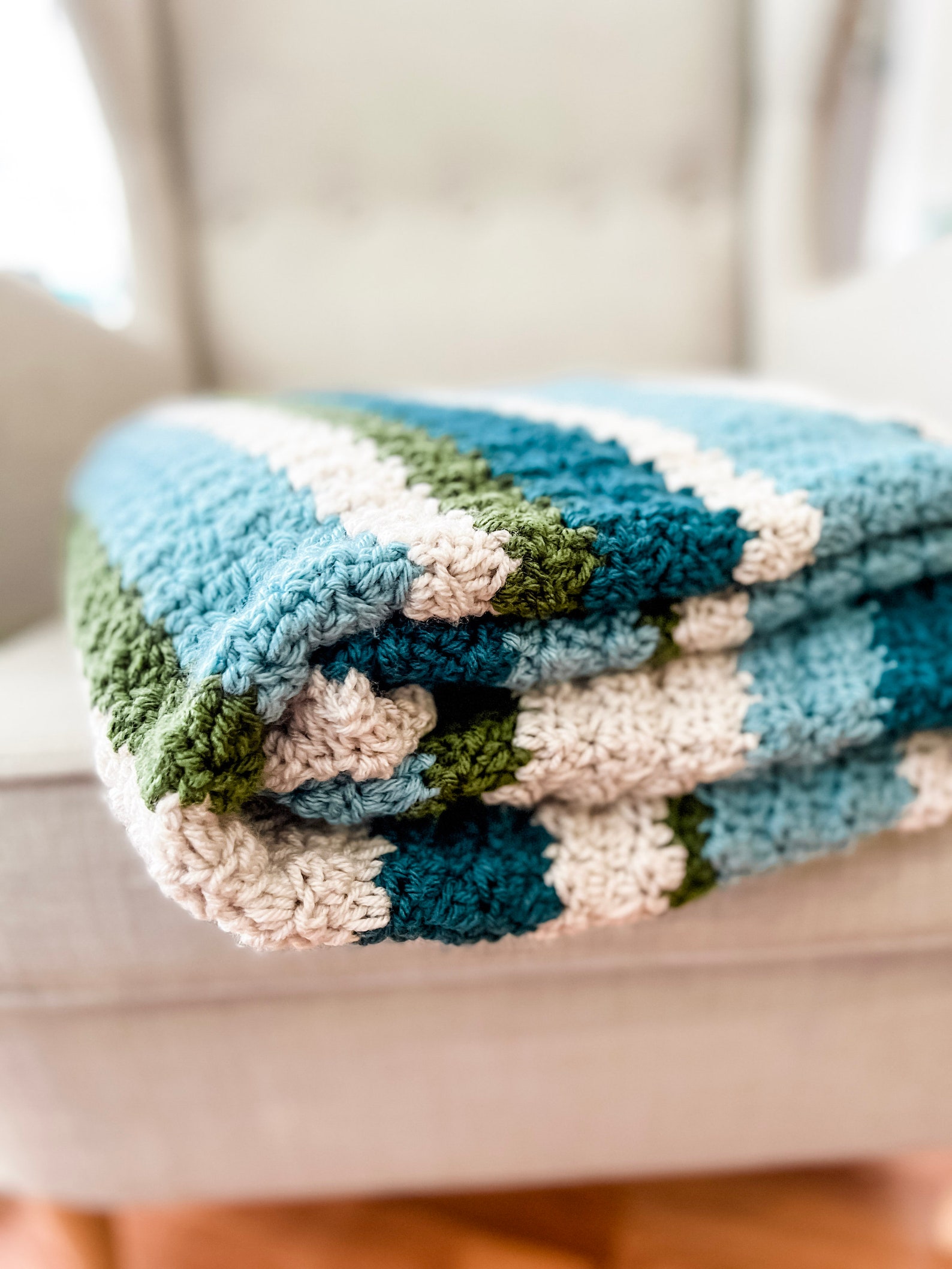 Modern Crochet Blanket Pattern Quick and Easy Crochet - Etsy