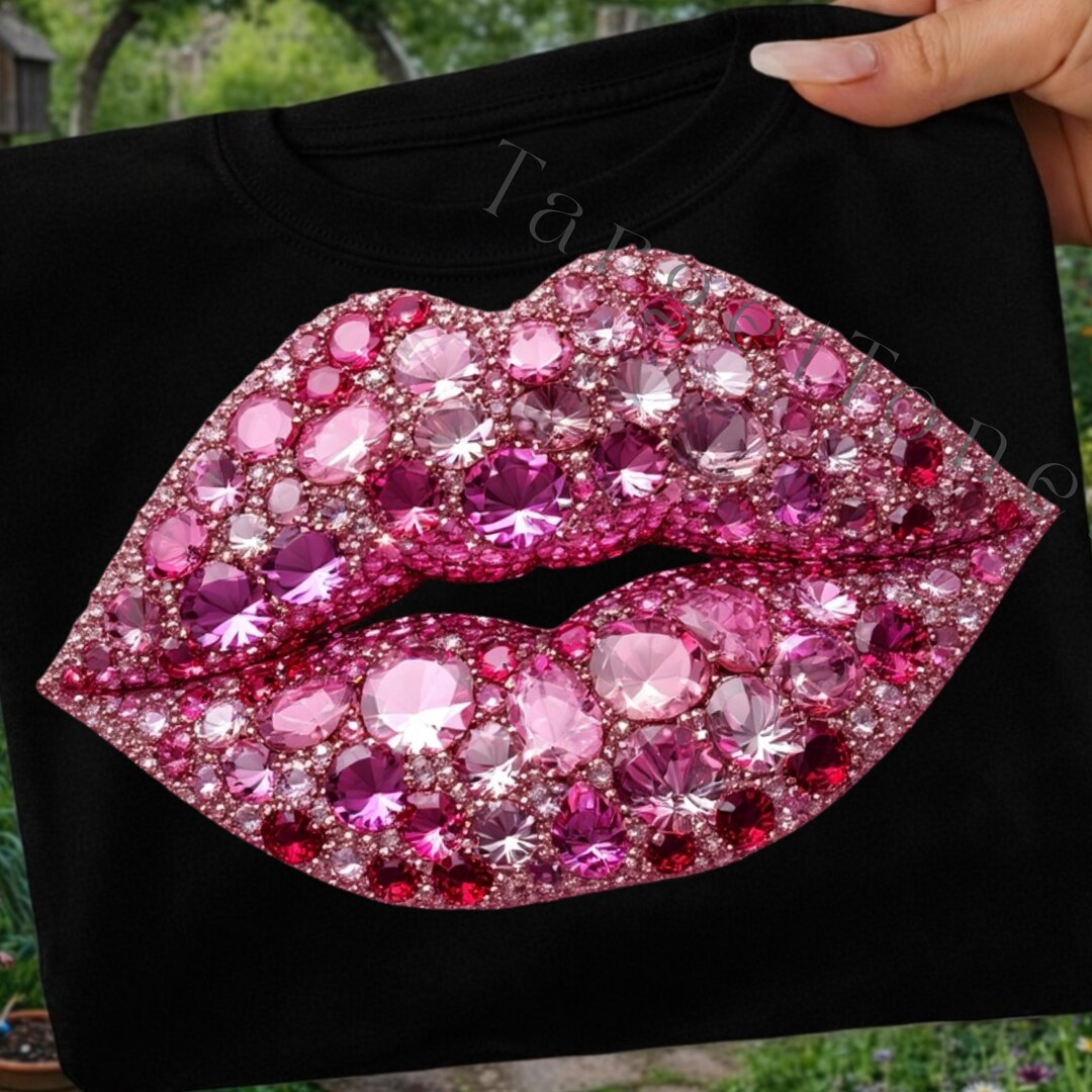 Pink Diamond Lips PNG, Clipart Rhinestone, Gemstone Lips Digital ...