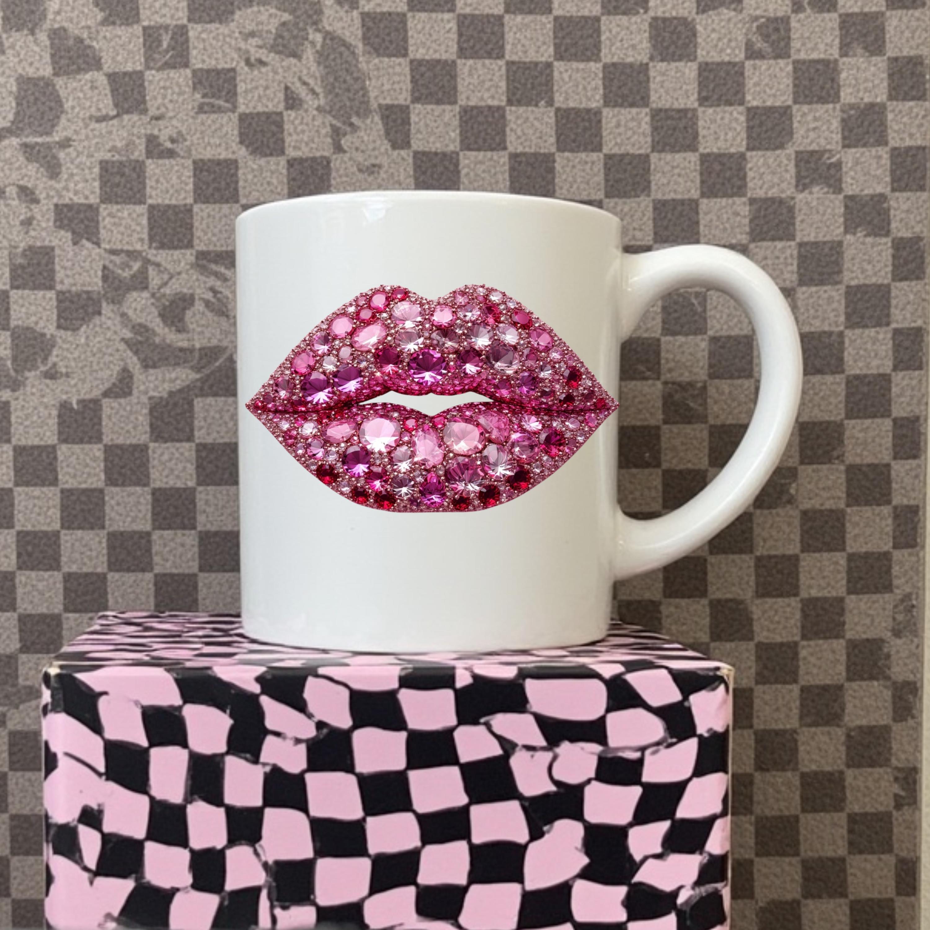 Pink Diamond Lips PNG, Clipart Rhinestone, Gemstone Lips Digital ...