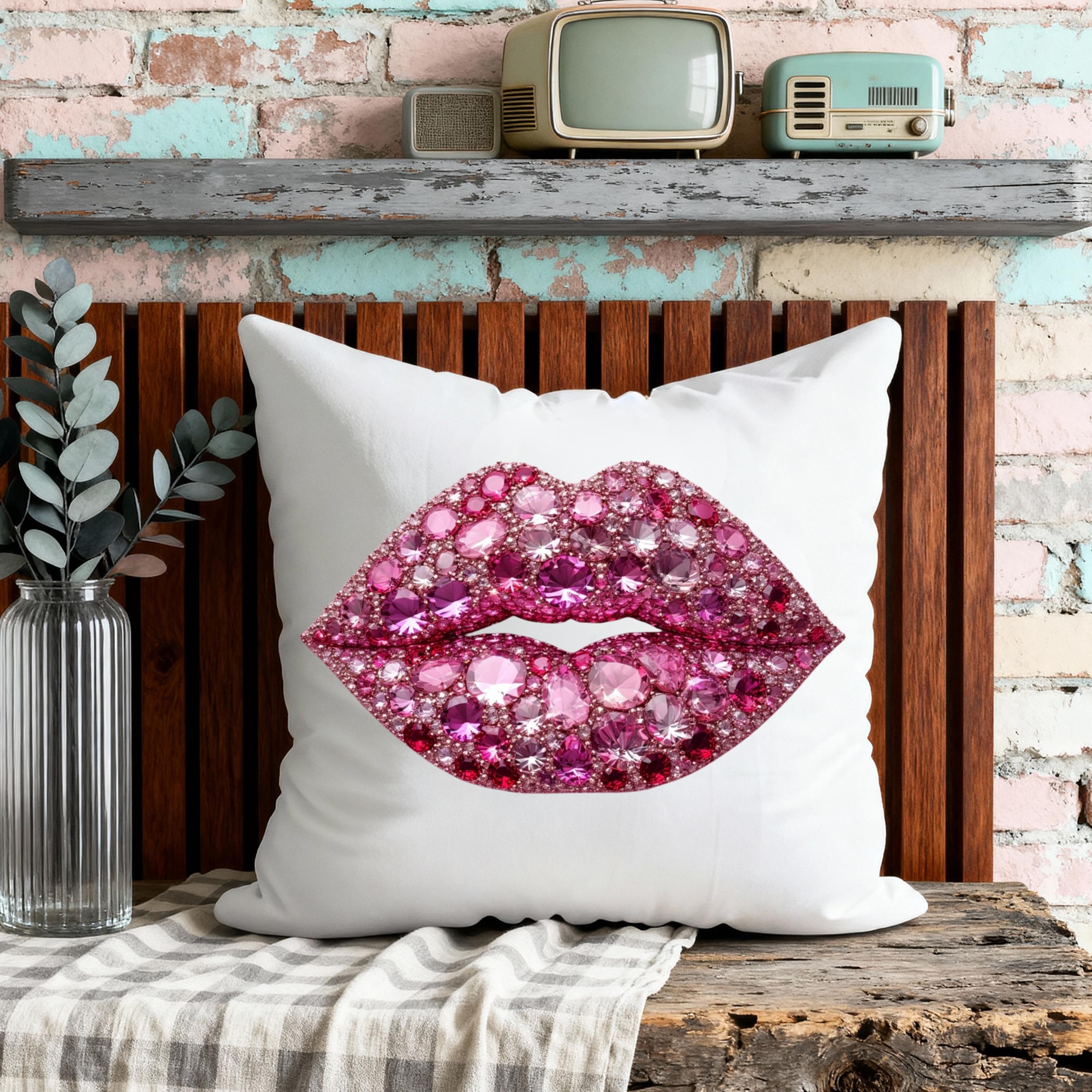 Pink Diamond Lips PNG, Clipart Rhinestone, Gemstone Lips Digital ...