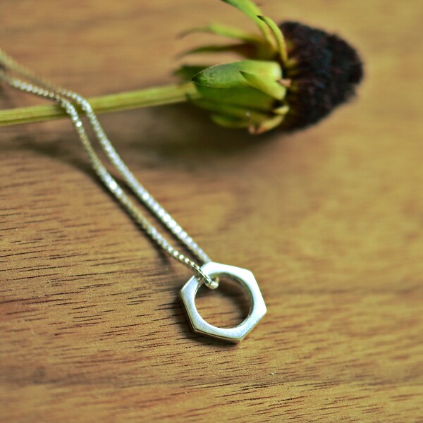 Hex Nut Necklace - Etsy