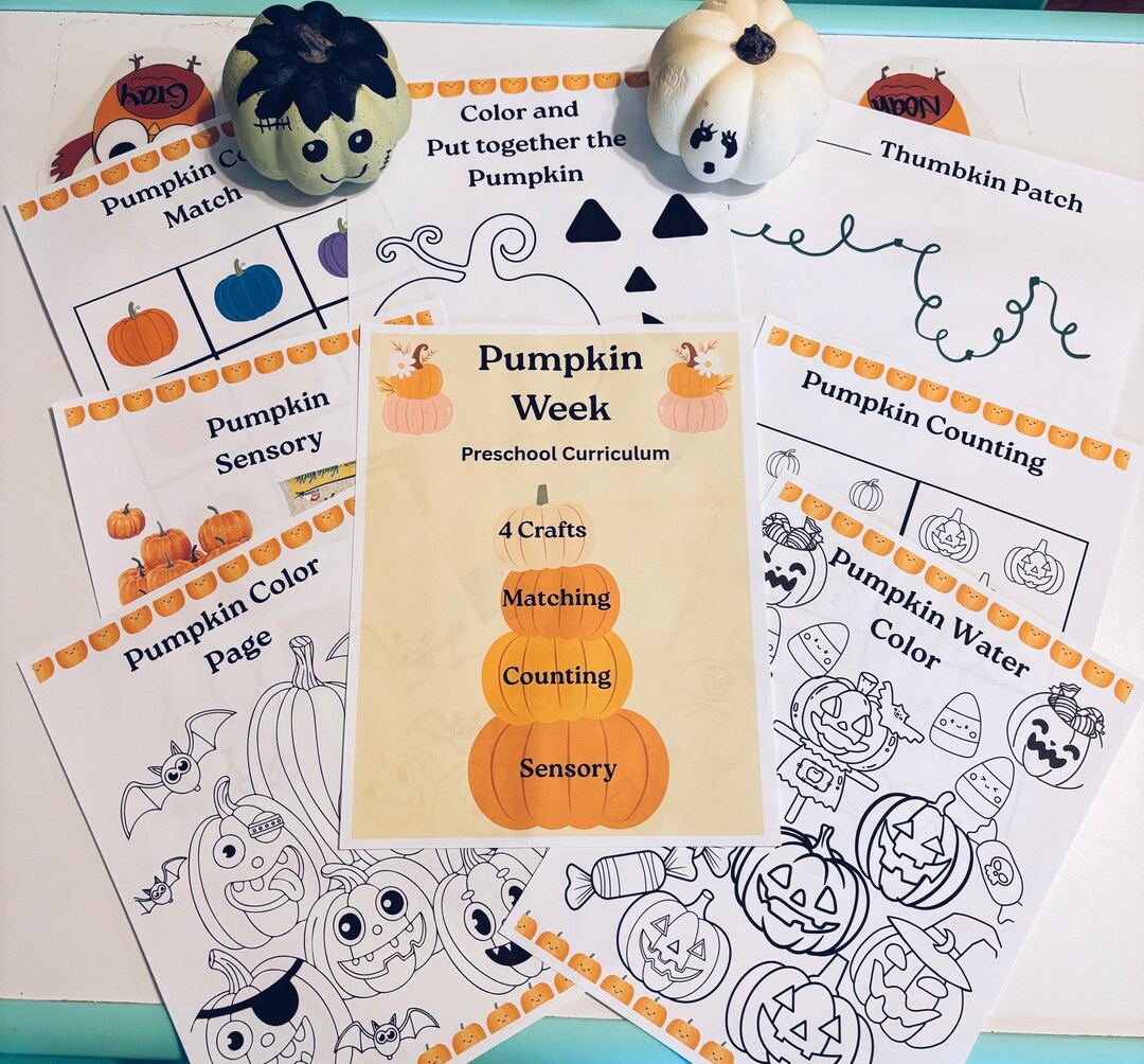 Fall Preschool Curriculum | Pumpkin Themed Week Activities, Crafts ...