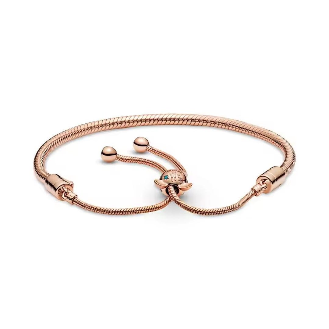 Pandora Castle Sliding Adjustable Moments Chain Bracelet - Etsy