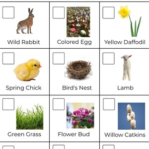 Easter Nature Scavenger Hunt for Kids | Realistic Photo Spring Activity ...