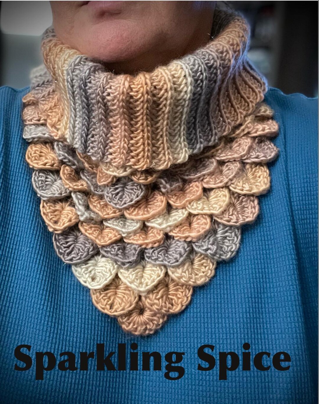 DRAGON SCALE Neck SCARF That Sparkle - Etsy
