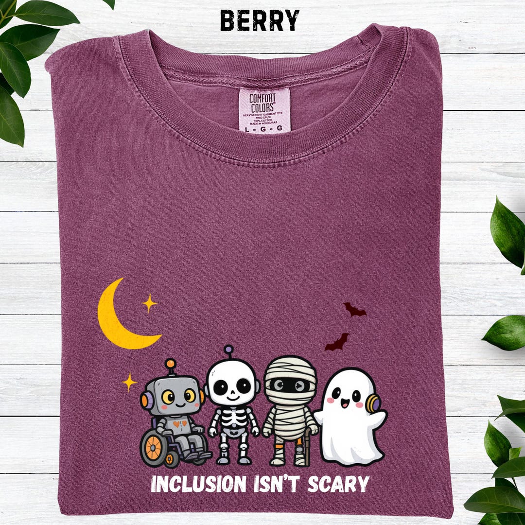 Inclusion Isn’t Scary Shirt, Halloween Teacher & Therapist Tee, Comfort ...