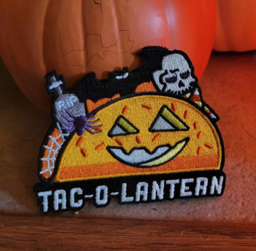 Taco-o-lantern Taco Coma Embroidered Morale Patch Limited Edition! - Etsy