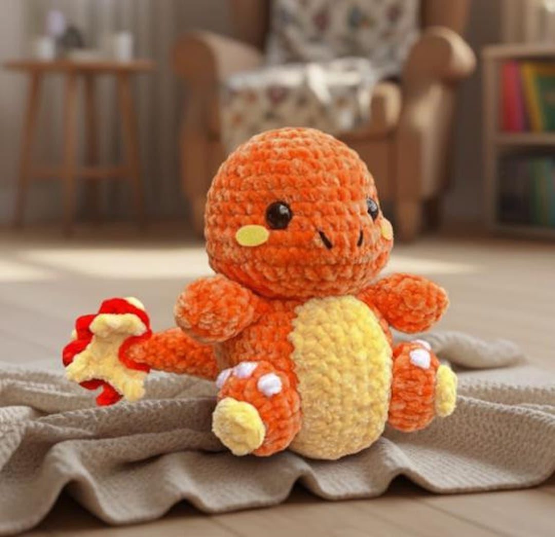 Charmander Crochet Pattern | Cute Pokemon Amigurumi PDF Plushie Pattern ...