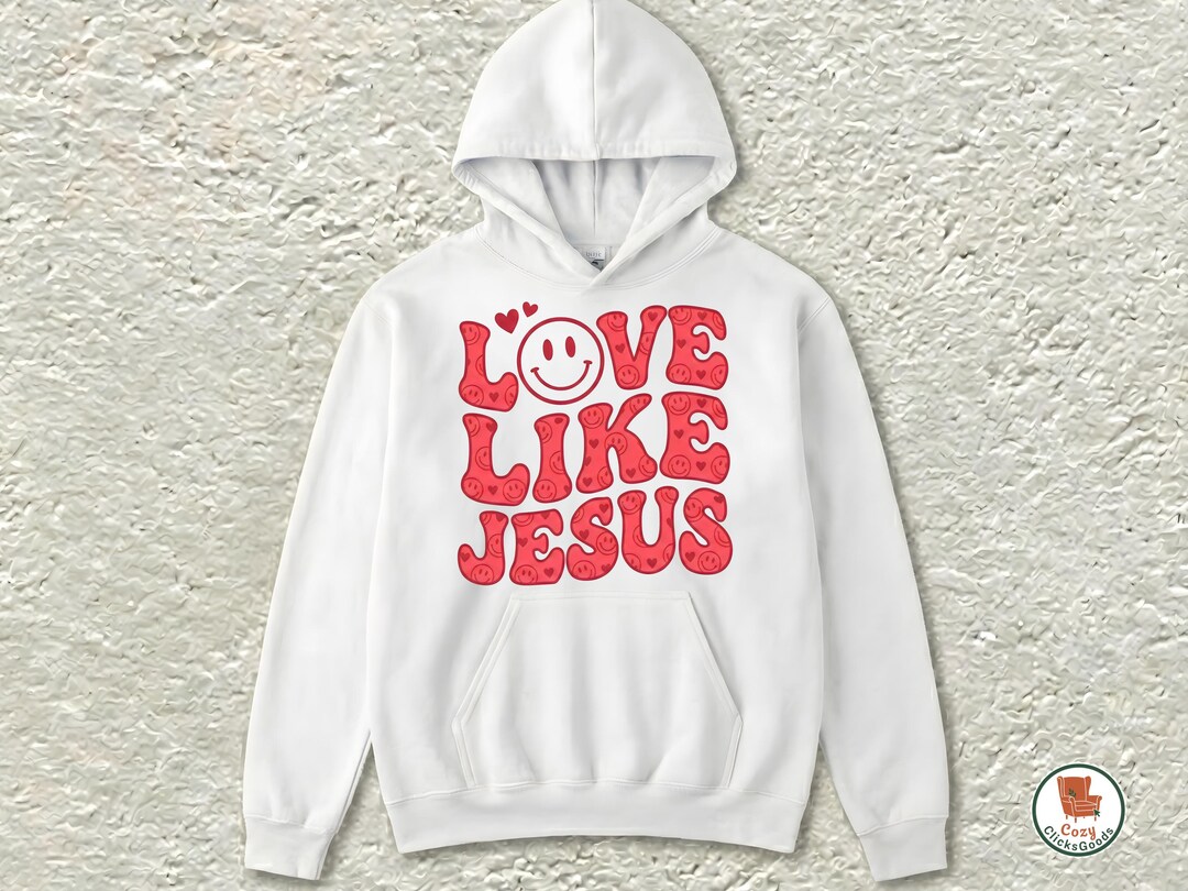 Love Like Jesus Groovy PNG SVG, Christian Faith Design (digital ...