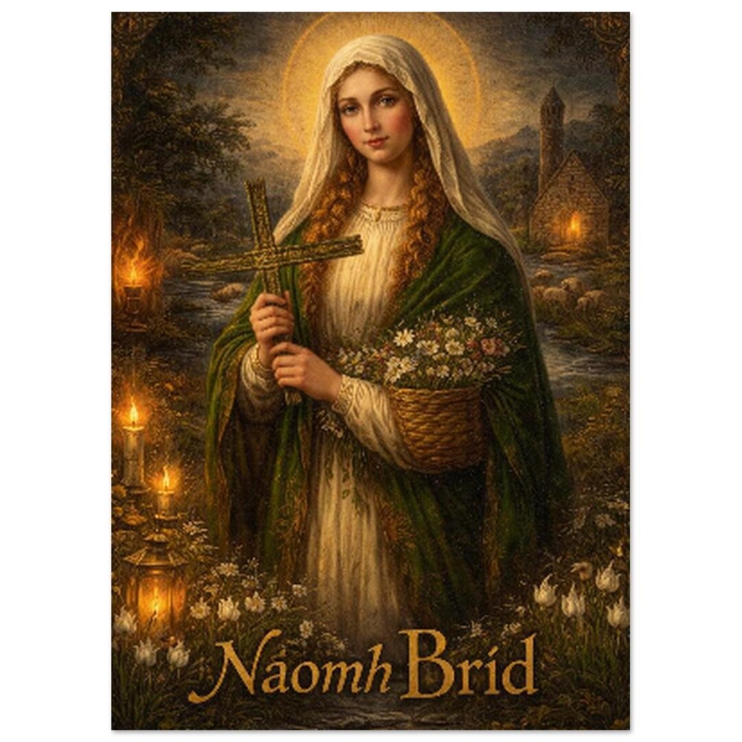 Saint Bridget Poster | Irish Heritage Artwork | Personalized Irish ...