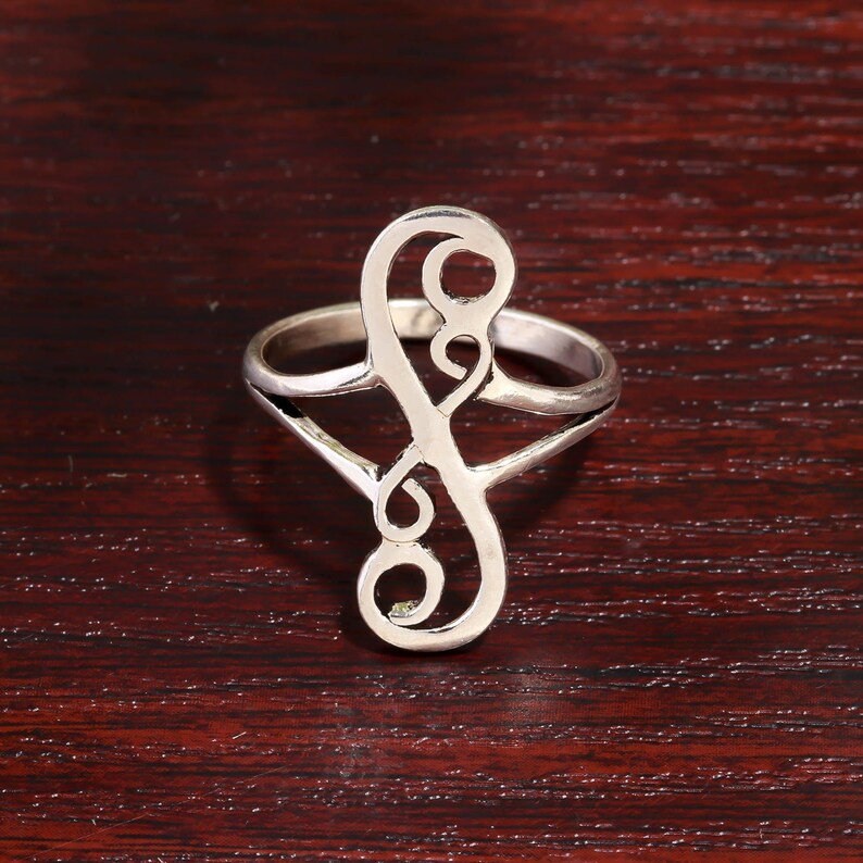 Handmade Infinite Symbol Sterling Silver Minimalist Unisex Ring - Etsy