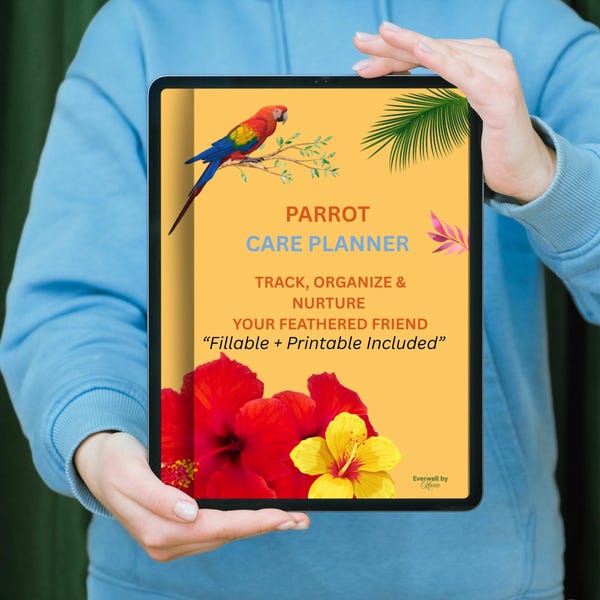 Parrot Pet Planner - Etsy